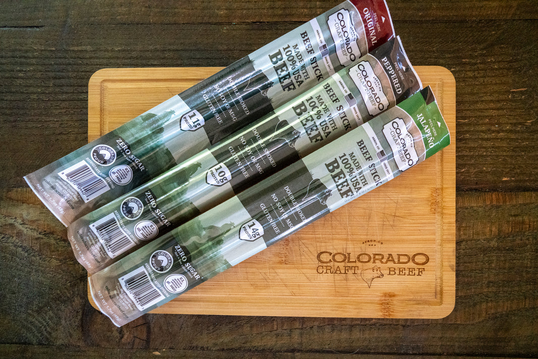 Colorado Dry‑Aged Beef Sticks – 100% Beef Snacks – Colorado Craft Beef