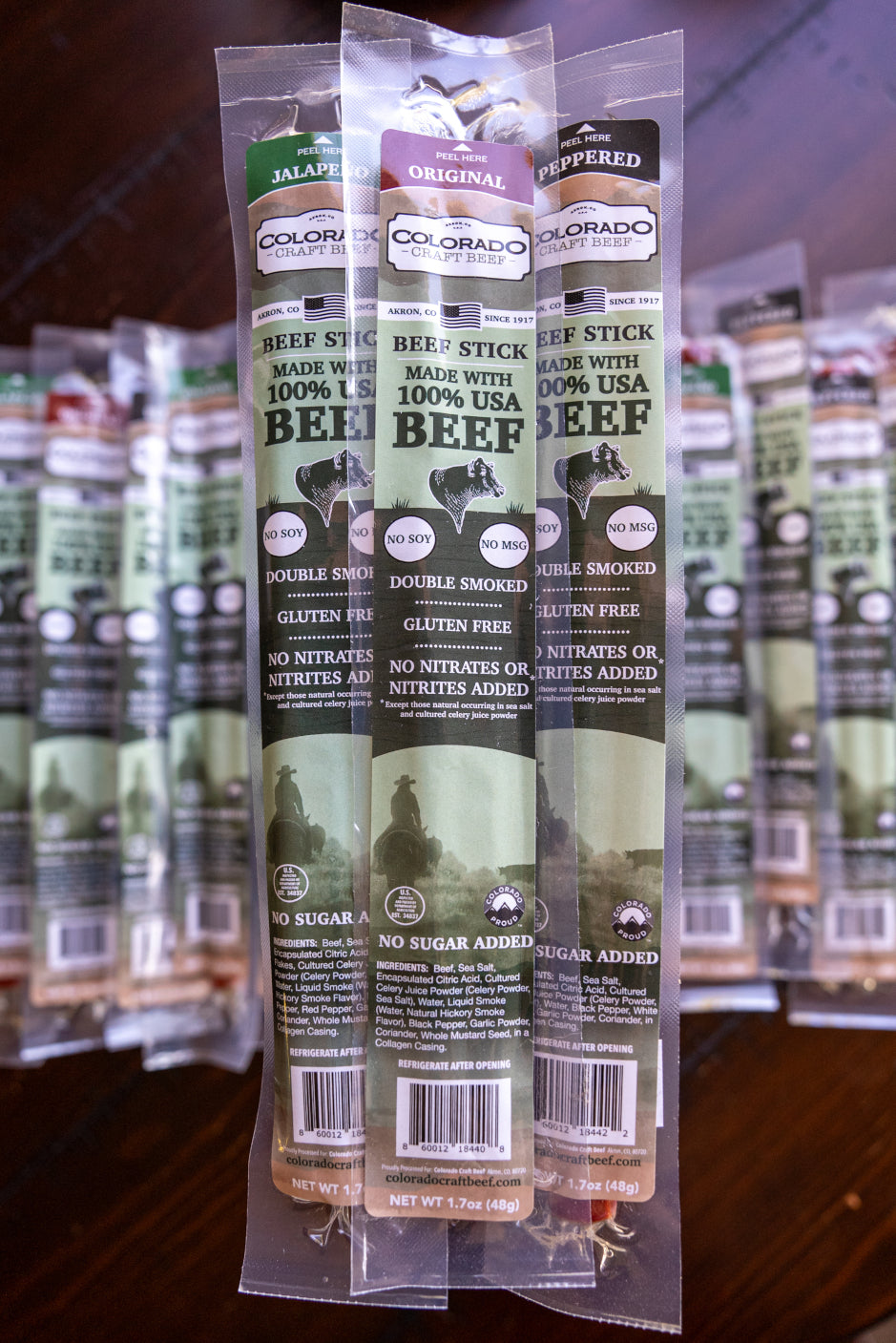 Beef Stick Sampler (9‑Pack) – Dry‑Aged Colorado Beef – Colorado Craft Beef