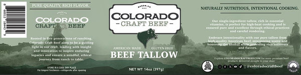 Beef Tallow 14 oz | American Made Single Ingredient Beef Tallow ...